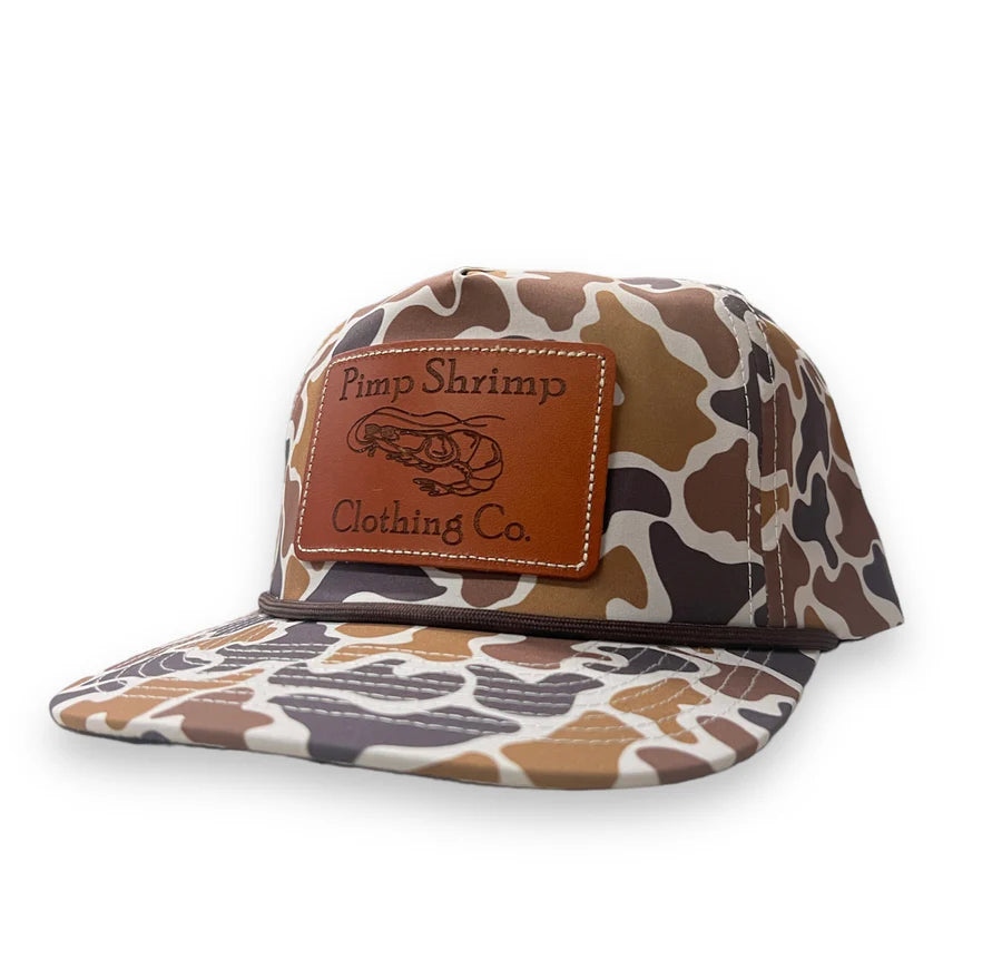 Pimp Shrimp New School Camo Rope Hat – Neuse Sport Shop