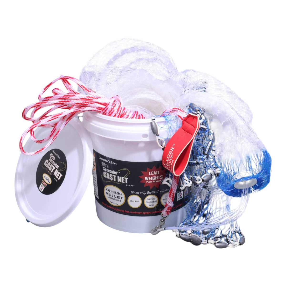 Fitec GS 1000 Ultra Spreader Mullet Net – Neuse Sport Shop
