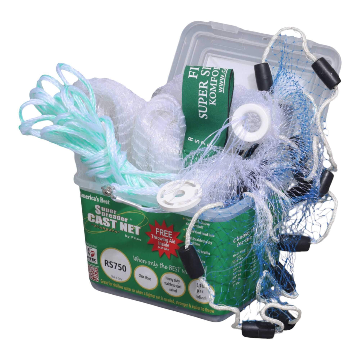 Fitec Rs750 Super Spreader Cast Net - 5ft – Neuse Sport Shop