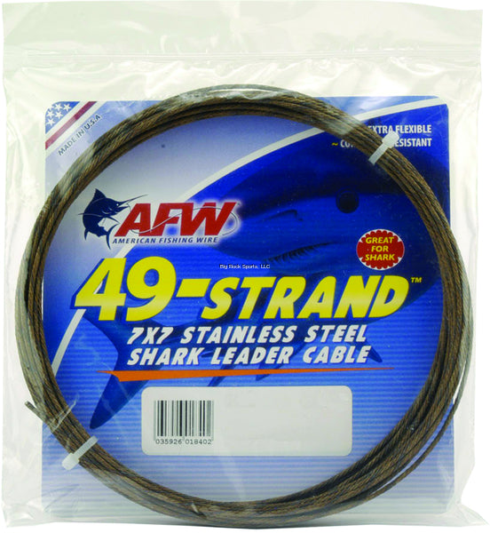 AFW Strand Stainless Steel Shark Leader Cable 175lb – Neuse Sport Shop