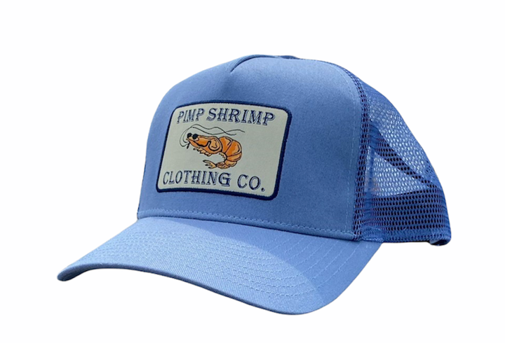 Pimp Shrimp Blue Trucker Hat – Neuse Sport Shop